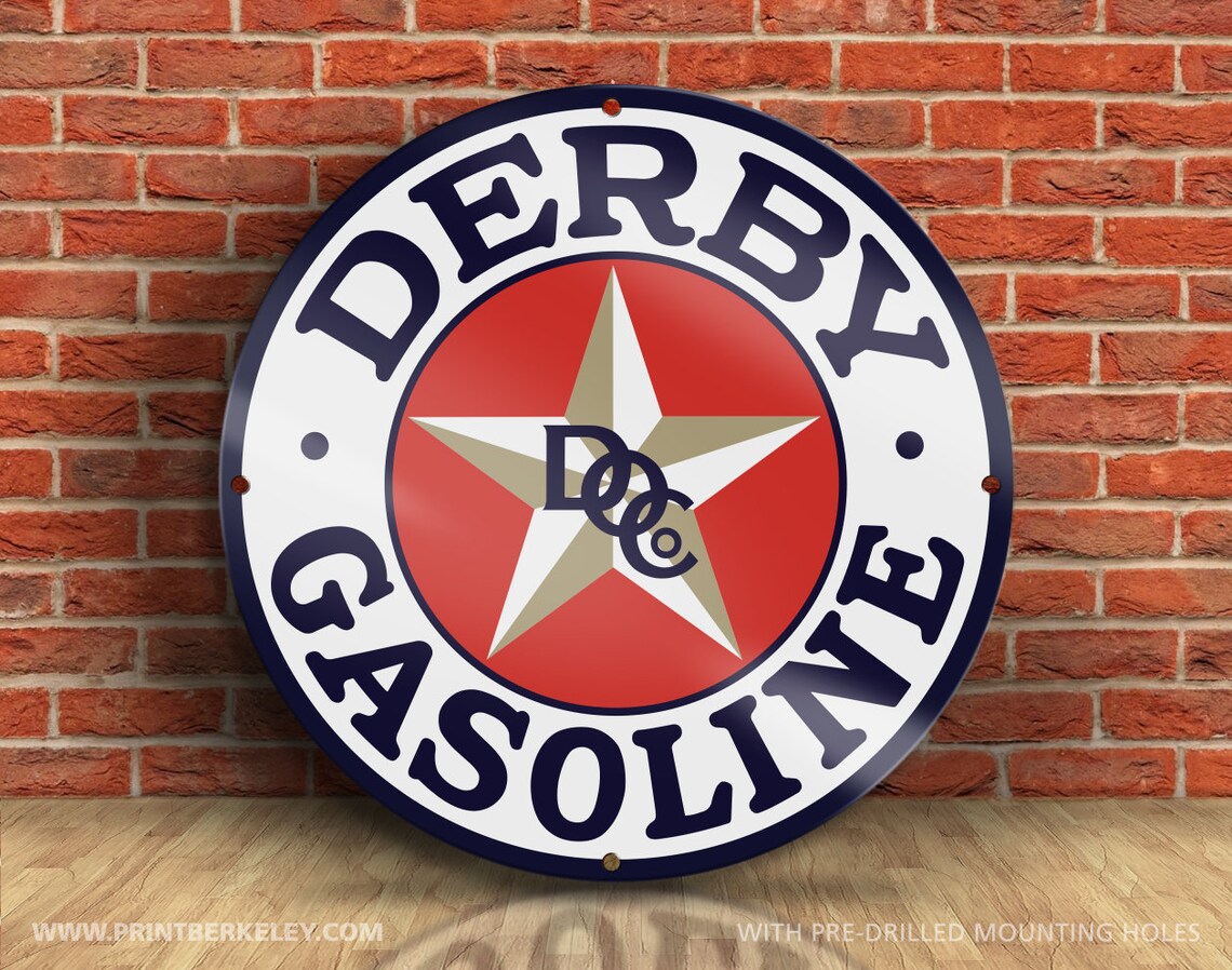 Derby Gasoline DOC Derby Oil Co. Version 2 Petroliana | Etsy