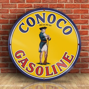 Conoco Gasoline (minuteman) – Petroliana Vintage Reproduction Gas ...