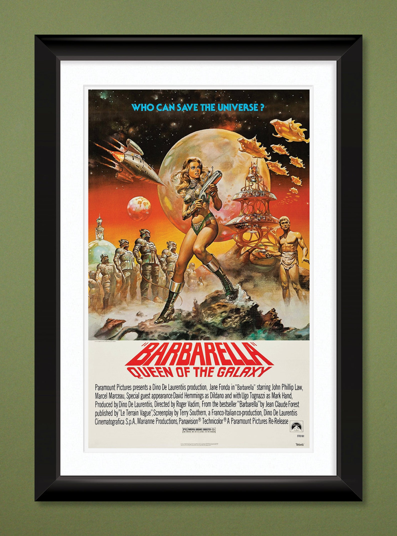 Barbarella Movie Poster 1968 12x18 Heavyweight Art Print | Etsy