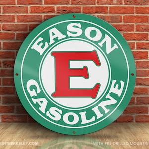 Eason Gasoline – Petroliana Vintage Reproduction Gas Station Sign (23.5 ...