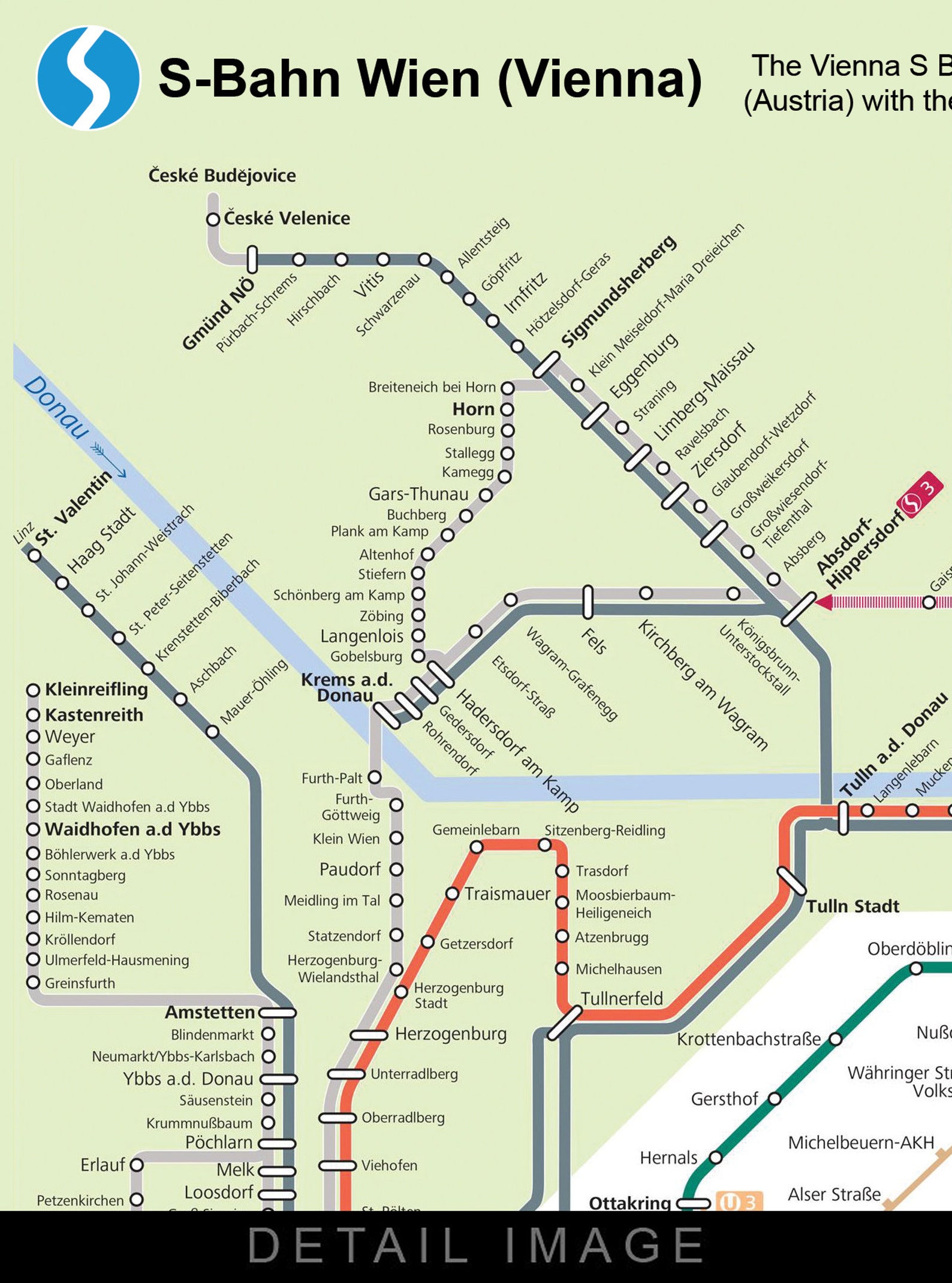 Vienna S Bahn Commuter Train Map 12x16 Heavyweight Art Print - Etsy