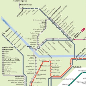 Vienna S Bahn Commuter Train Map (12x16 Heavyweight Art Print) - Etsy