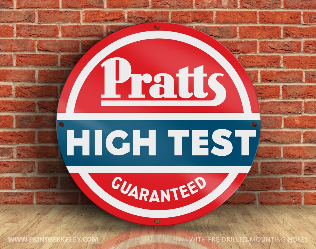 Pratts High Test Gas Station Sign – Vintage Petroliana Reproduction - Etsy
