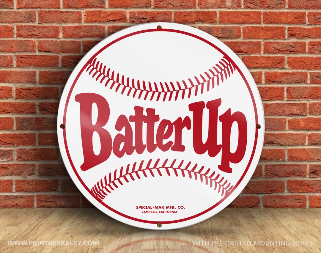 Batter up – Petroliana Vintage Reproduction Gas Station Sign (23.5 ...