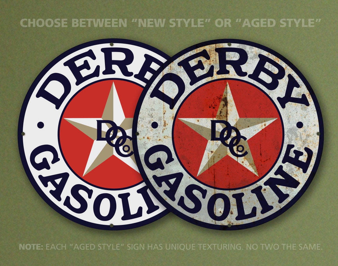 Derby Gasoline DOC Derby Oil Co. Version 2 Petroliana - Etsy