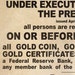 1933 FDR Gold Confiscation Notice – Executive Order 6102 (12x18 100% ...