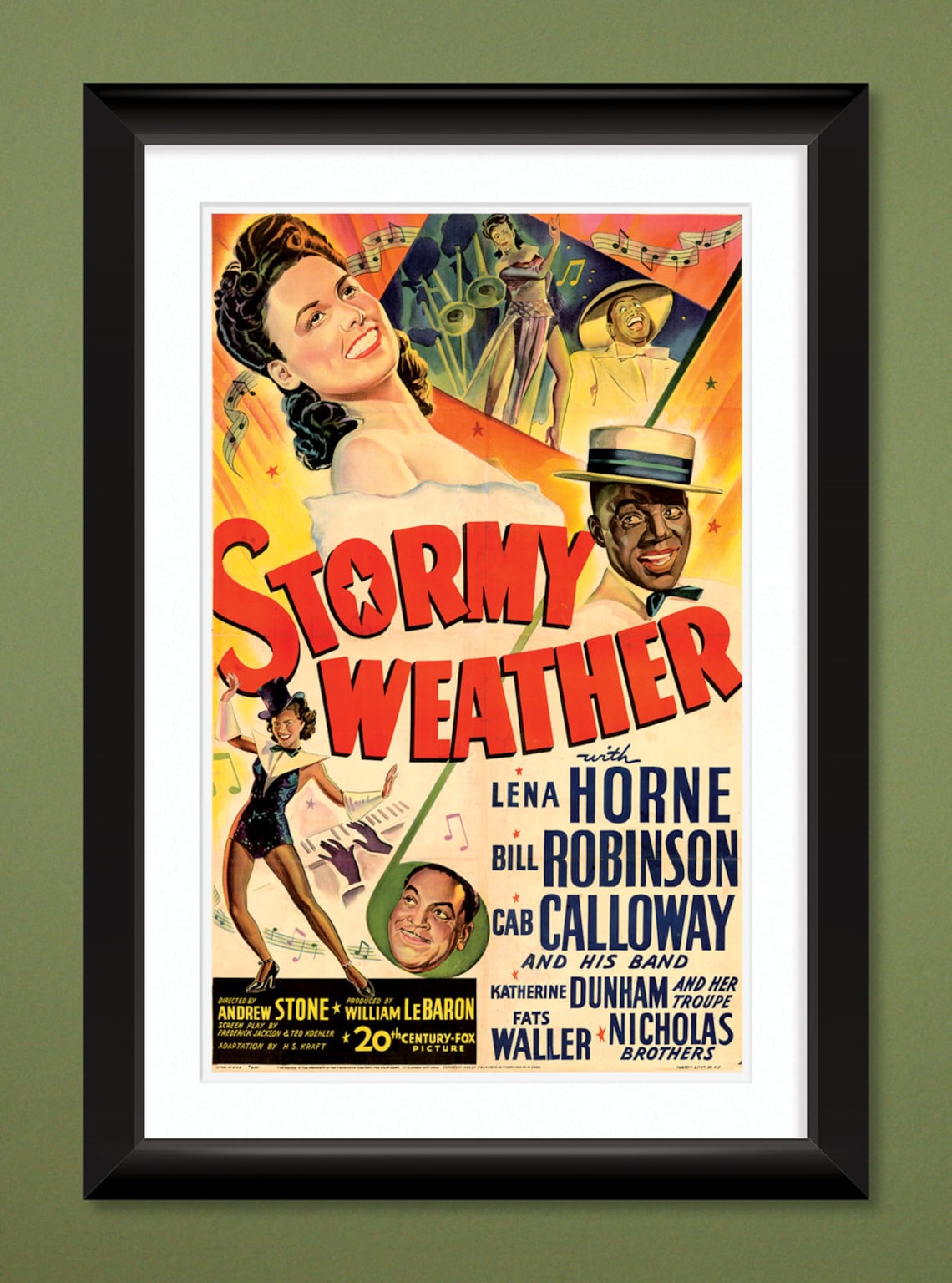 Vintage Movie Poster Stormy Weather 1943 12x18 Heavyweight - Etsy
