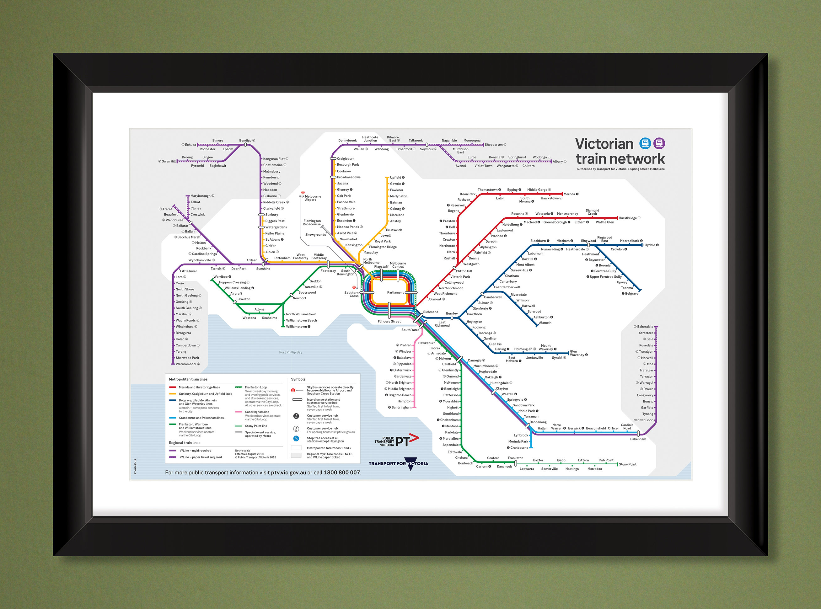 Australian Trains Map