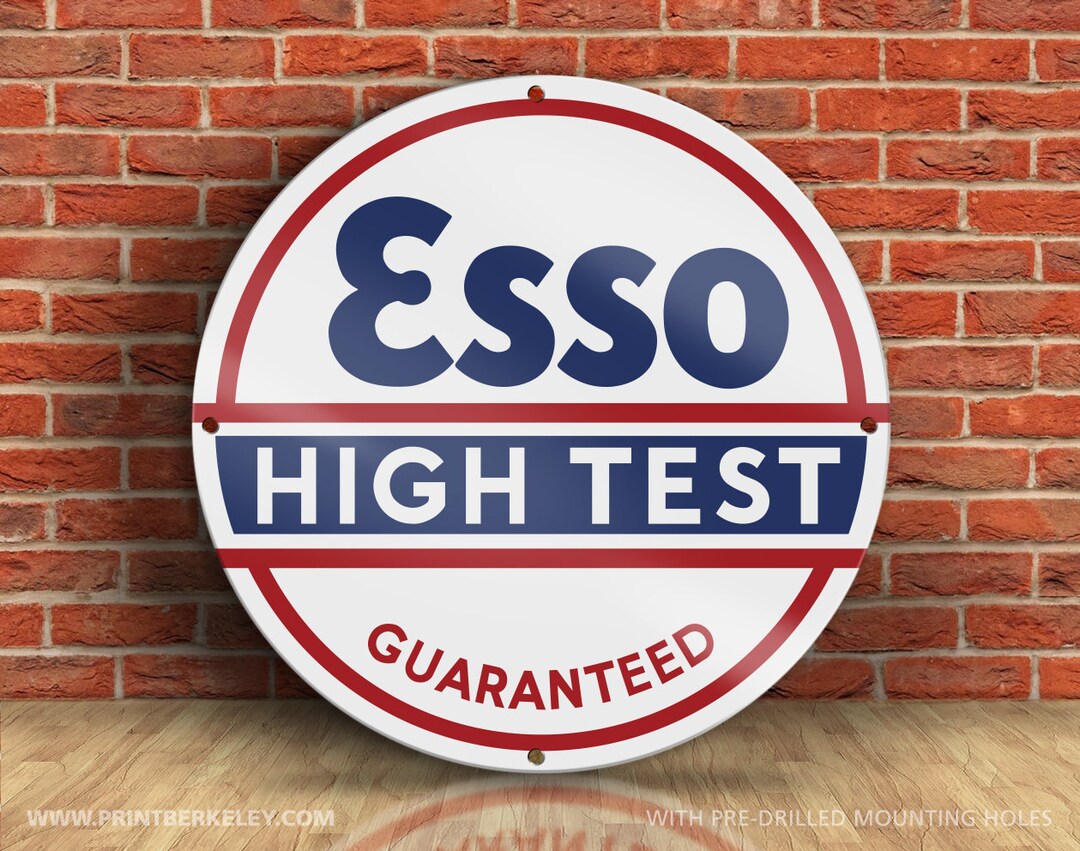 Esso – High Test – Guaranteed – Petroliana Vintage Reproduction Gas ...