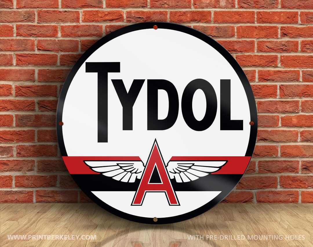 Tydol (flying A) Petroliana Vintage Reproduction Gas Station Sign (23.5 ...