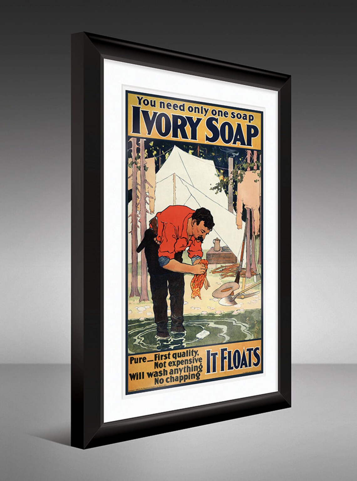 Vintage Advertising – Ivory Soap – It Floats (12x18 Heavyweight Art ...