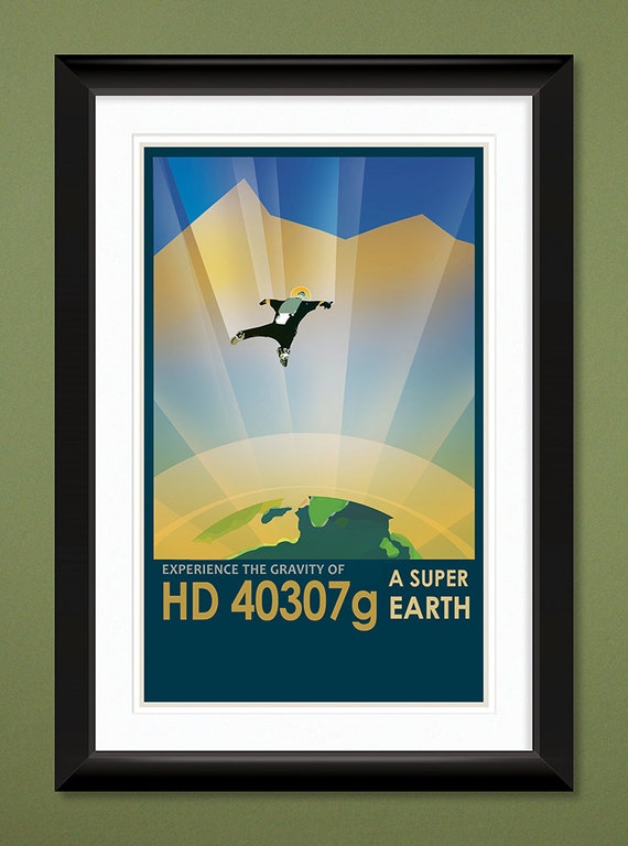 NASA JPL HD 40307g Visions of the Future 12x18 | Etsy