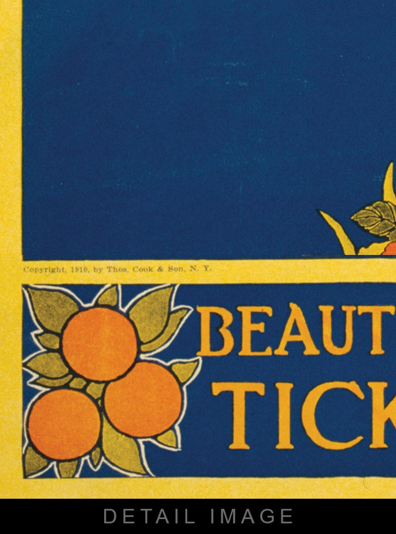 Vintage Travel Poster Jamaica Thomas Cook Travel 1910 | Etsy