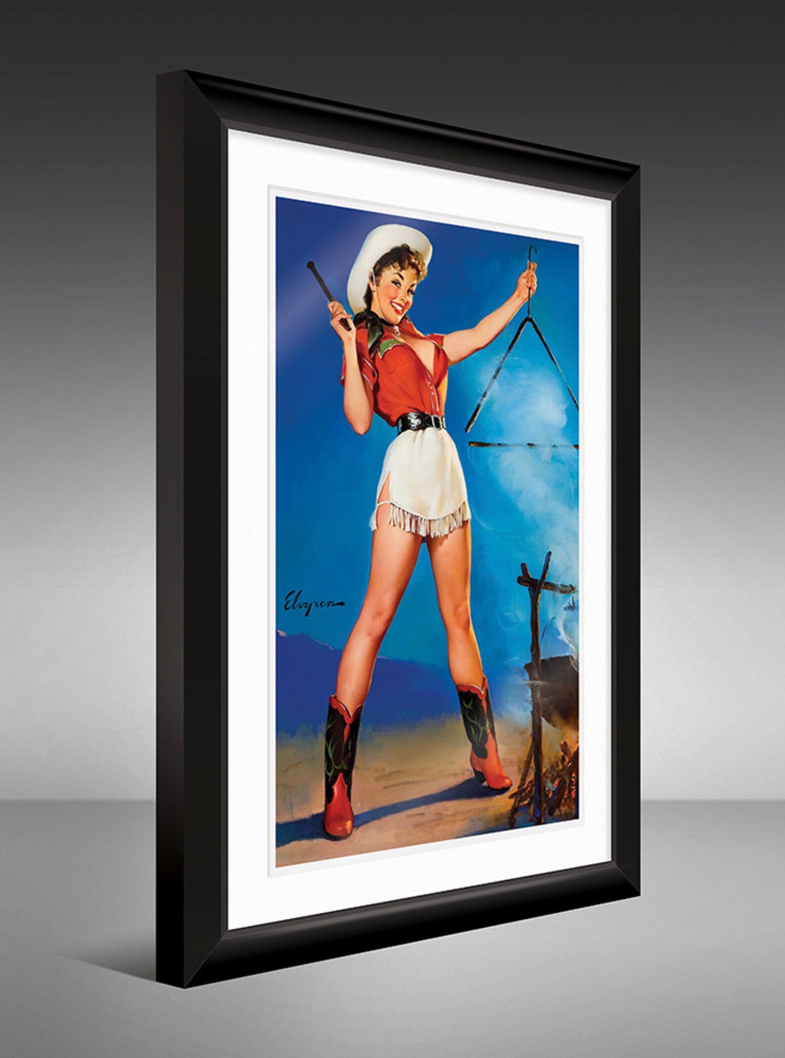 Gil Elvgren Come And Get It 1959 12x18 Heavyweight Art Etsy