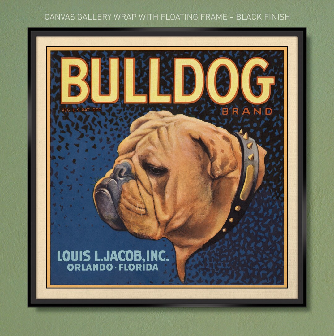 Bulldog Brand – Orlando, Florida (vintage Fruit Crate Label Art) 12x12 ...