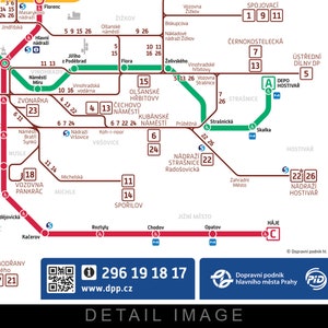 Prague Tram [subway] Map (16x12 Heavyweight Art Print) - Etsy