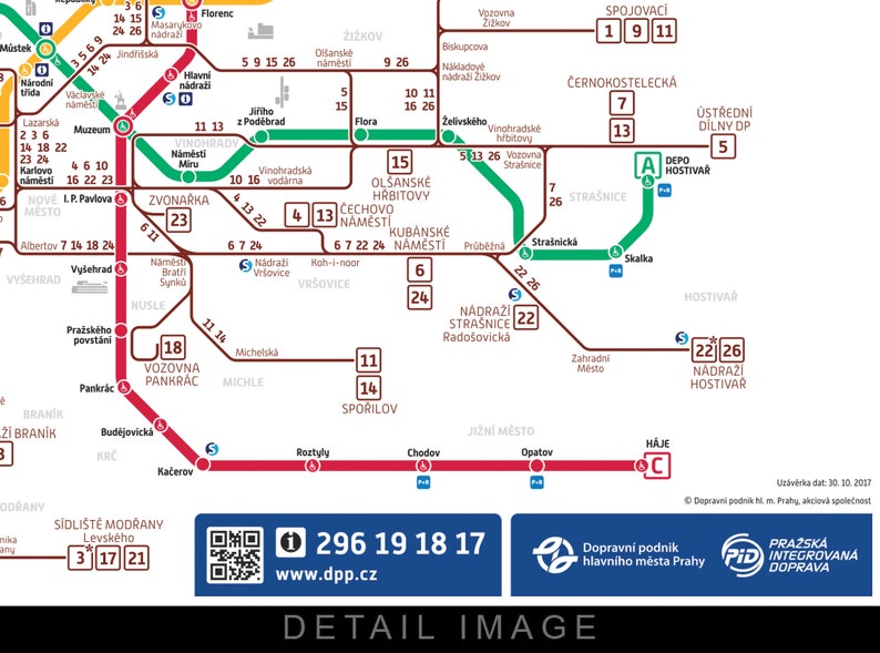 Prague Tram [subway] Map (16x12 Heavyweight Art Print) - Etsy