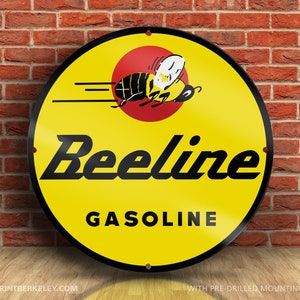 Beeline Gasoline – Petroliana Vintage Reproduction Gas Station Sign (23 ...