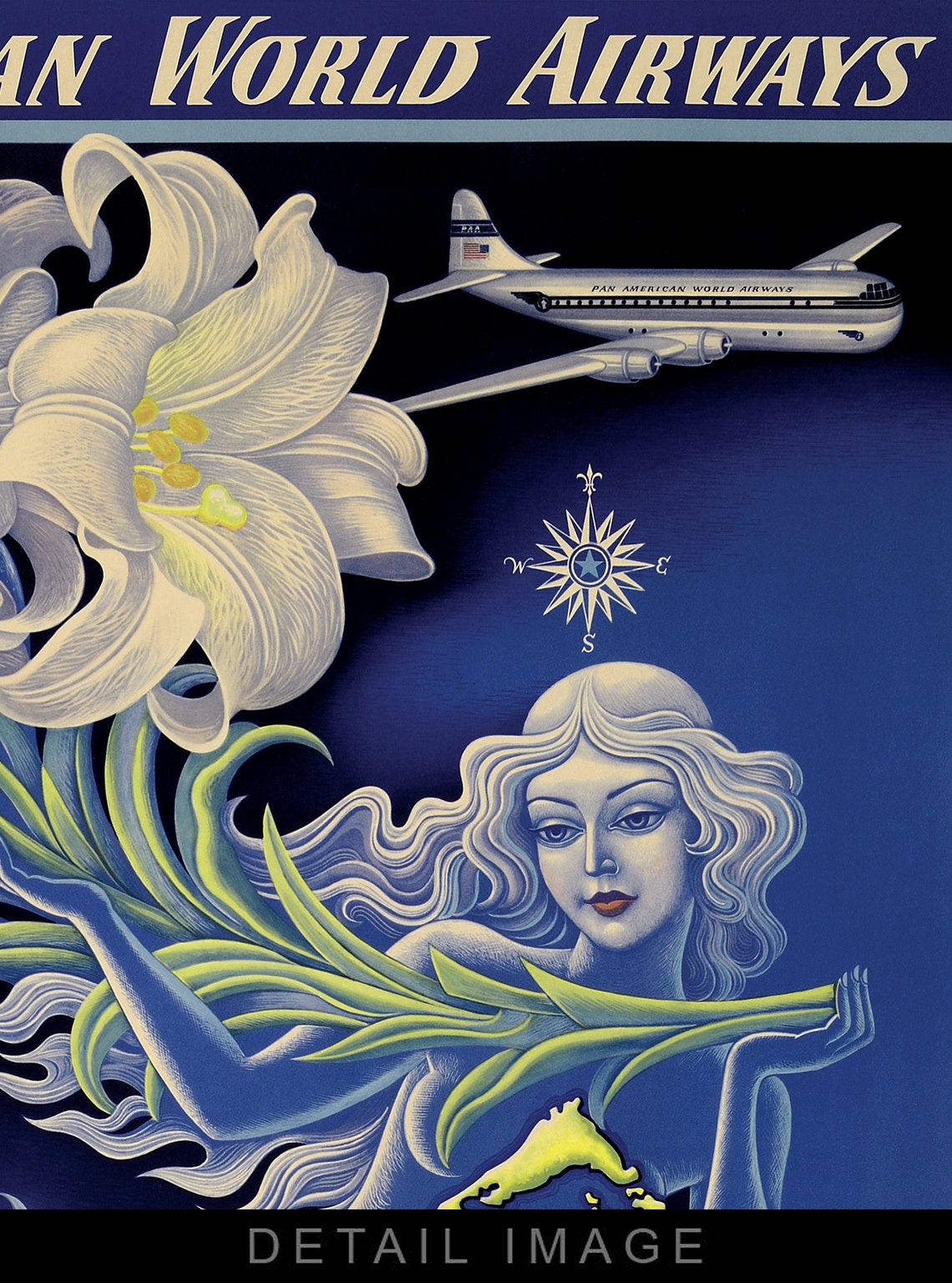 Travel Poster – Pan Am – Bermuda 1949 (12x18 Heavyweight Art Print) - Etsy