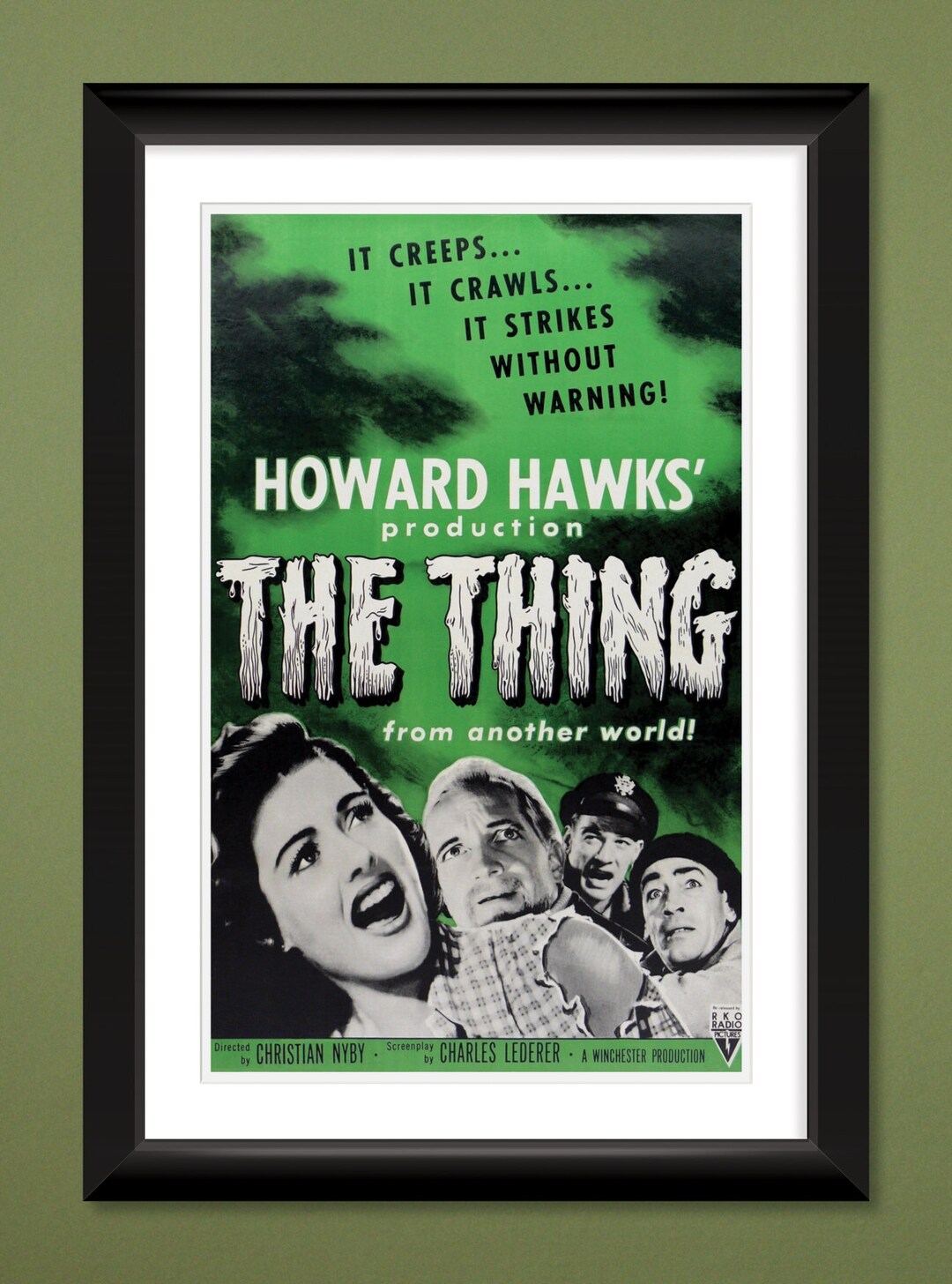 The Thing (1951) Movie Poster (12x18 Heavyweight Art Print) - Etsy