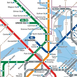 Boston T – MBTA Massachusetts Bay Transportation Authority – Rapid ...