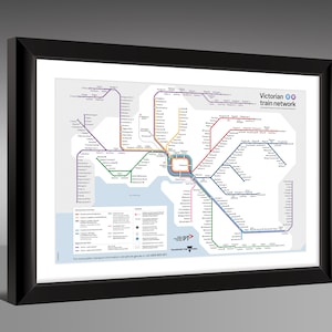 Victoria Australia – PTV Metropolitan Train Network Map – August 2018 ...