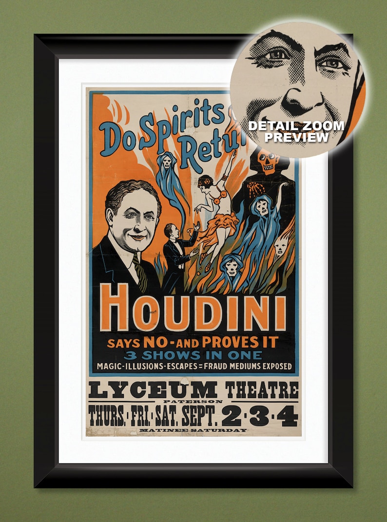 Vintage houdini poster - discostorm