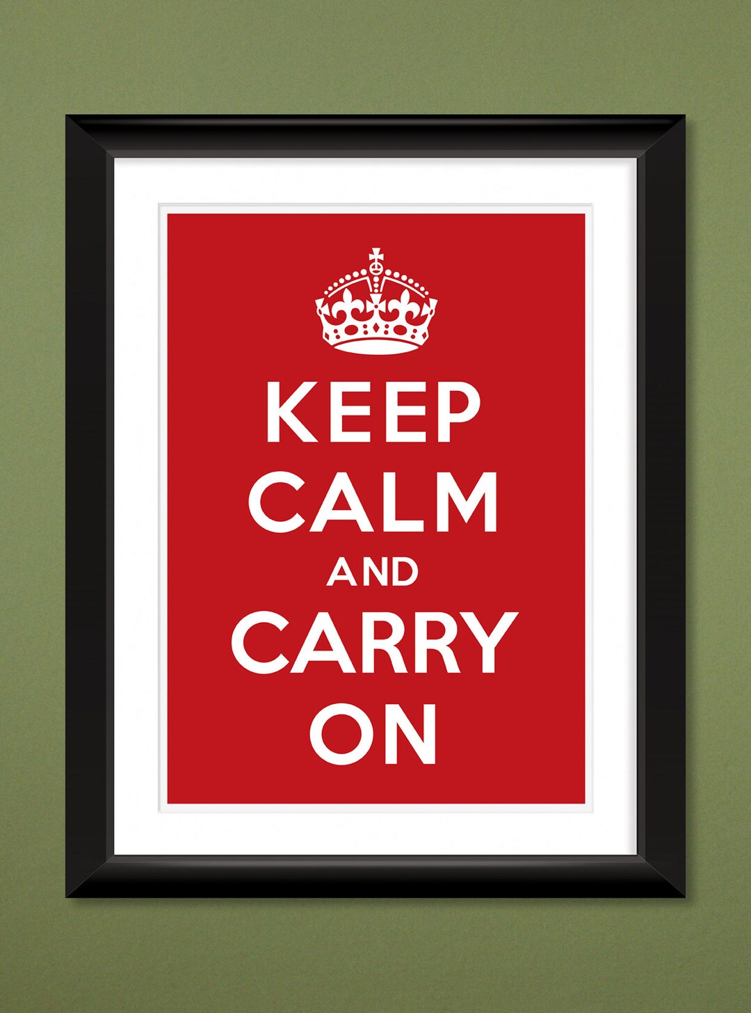 Keep Calm and Carry on – UK WWII 1939 (12x16 Heavyweight Art Print) - Etsy