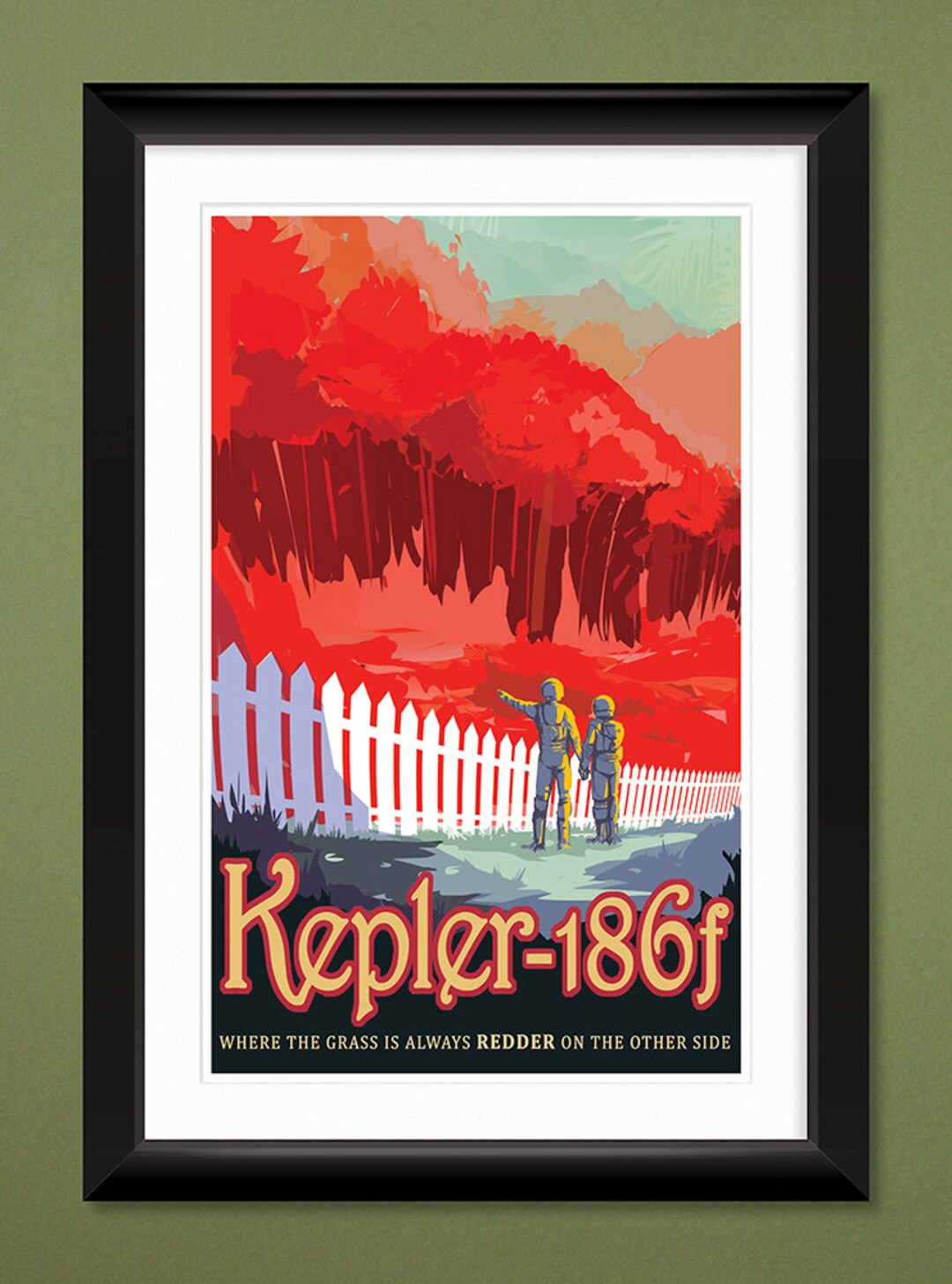 NASA JPL "kepler 186f" Visions of the Future (12x18 Heavyweight Art ...