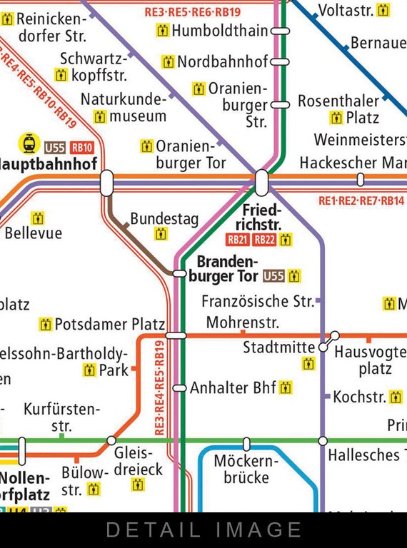 Mapa Del Metro De Berlín S Metro De Berlín Plano De Las Líneas,