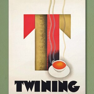 Twining Tea (1930) Charles Loupot 30x40 Gallery-quality Canvas Wrap W ...