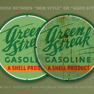 Green Streak Gasoline – A Shell Product – Petroliana Vintage ...