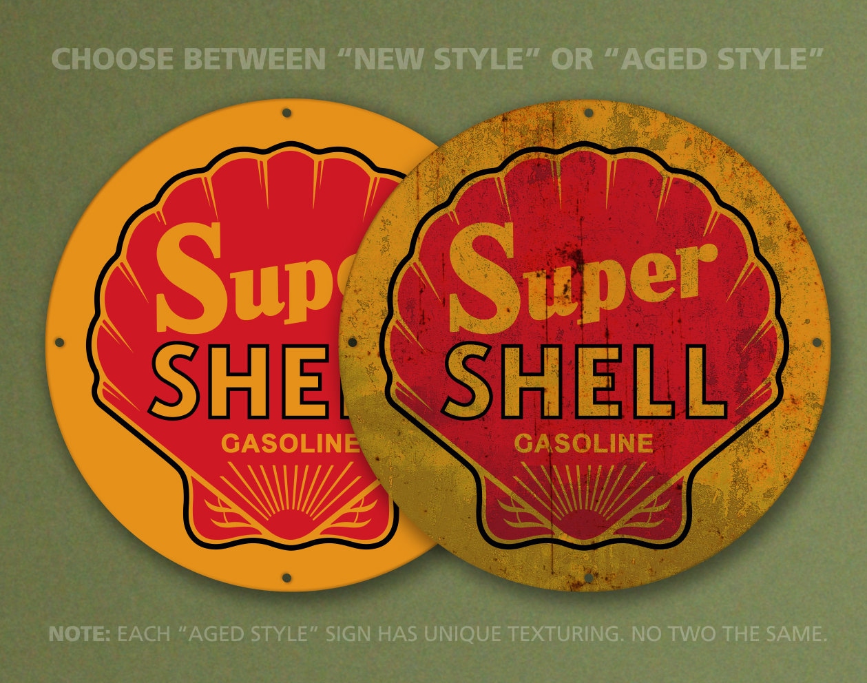 Super Shell Gasoline Petroliana Vintage Reproduction Gas | Etsy