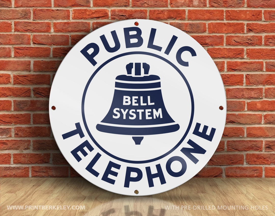 Bell System – Public Telephone (version 1) Petroliana Vintage ...