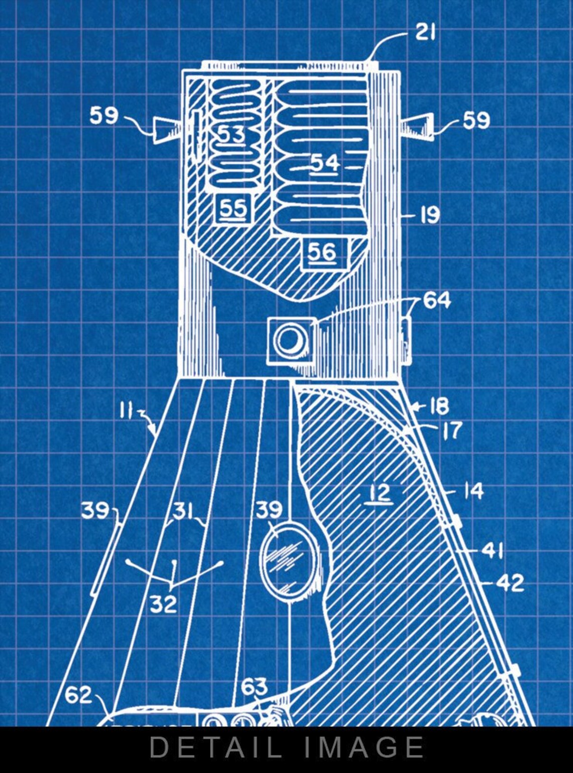 NASA Blueprints (space Shuttle/mercury Capsule/mars Rover) 3pc Poster ...