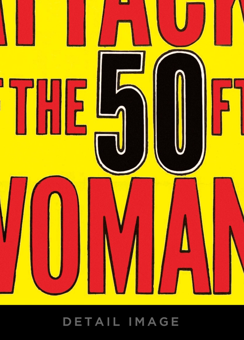 Attack of the 50 Foot Woman Movie Poster 1958 - Etsy