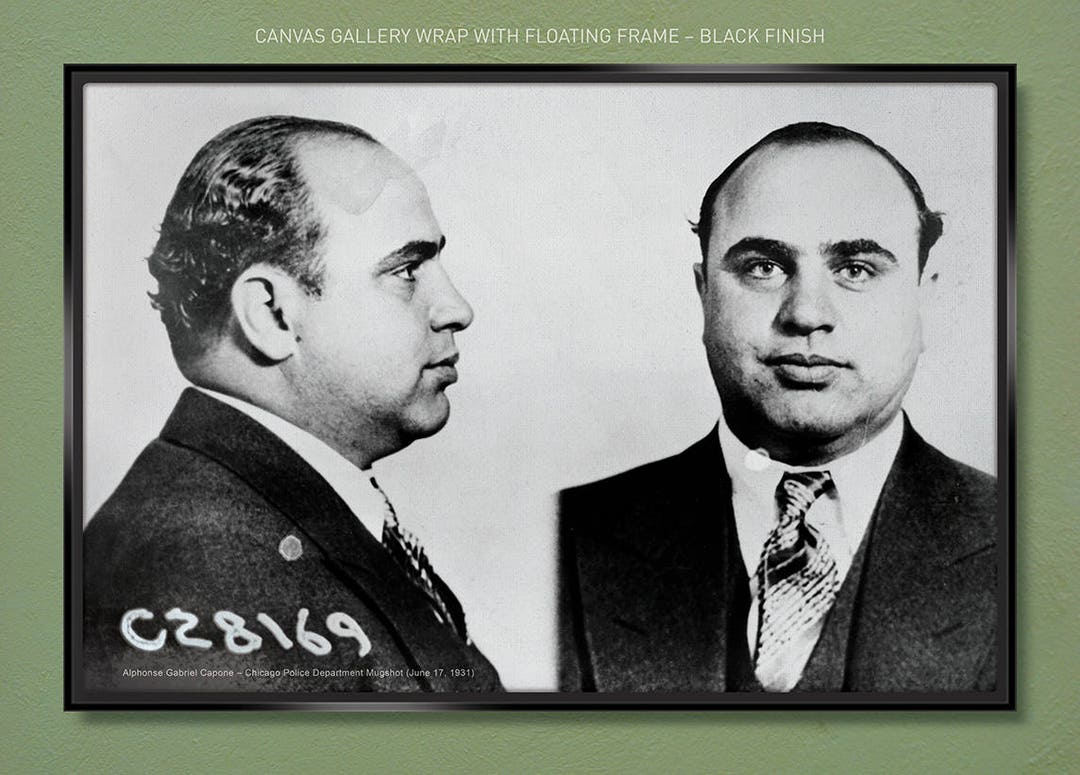 Al Capone Mugshot Canvas Gallery Wrap - Etsy