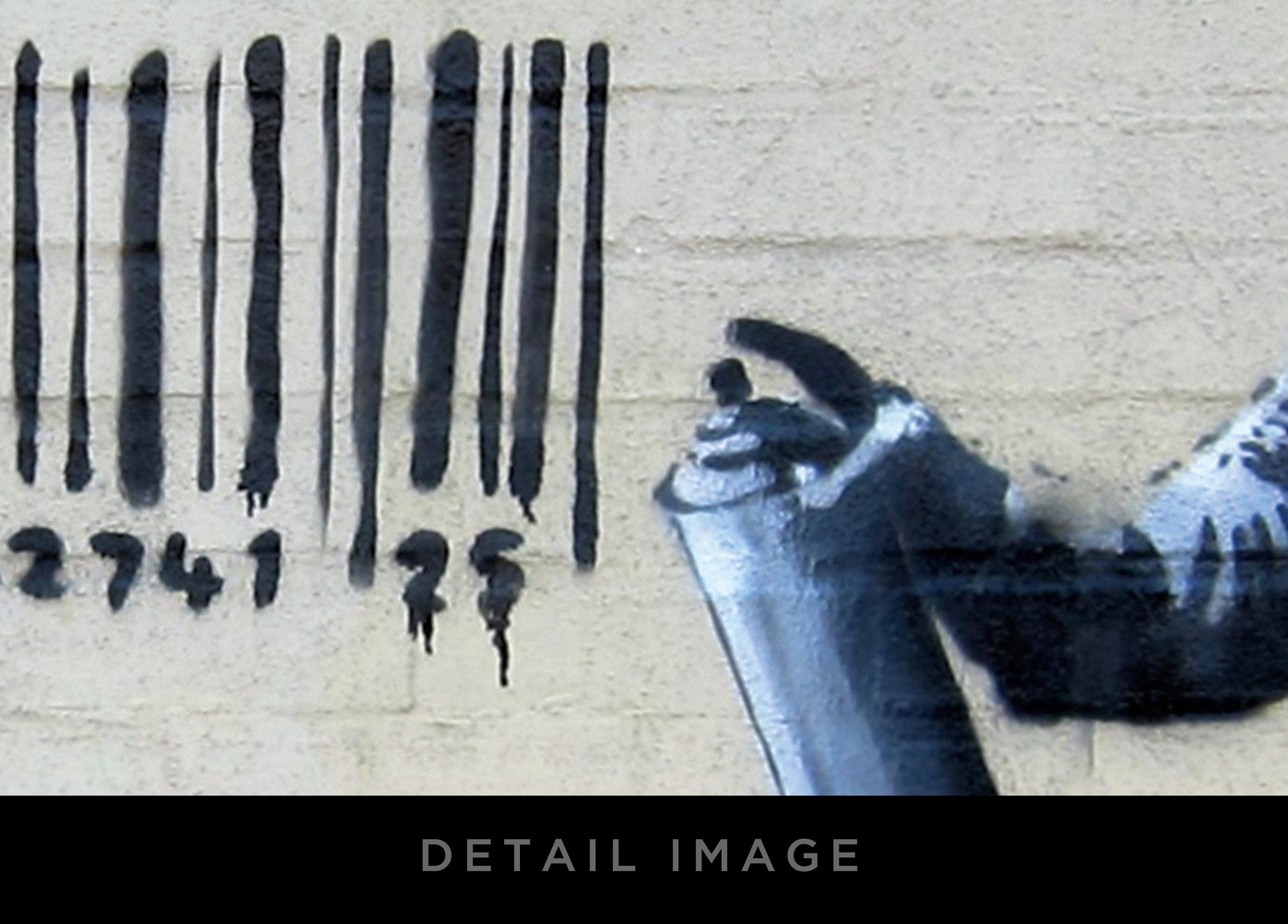 Banksy – Coney Island Tagging Robot – Gallery-quality Canvas Wrap 18x12 ...