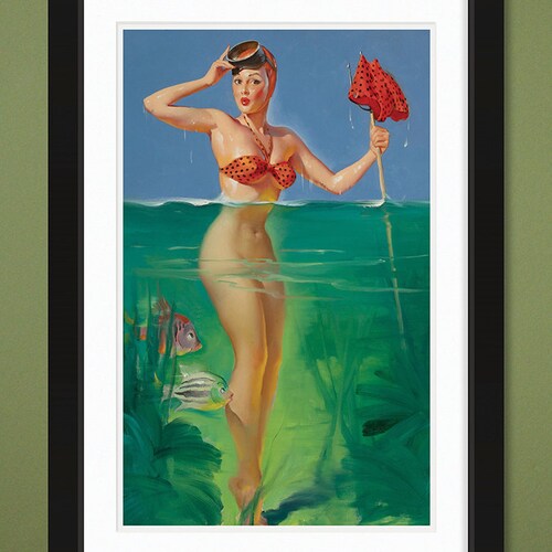 Gil Elvgren Miss Sylvania Backstage 12x18 Heavyweight Art Etsy