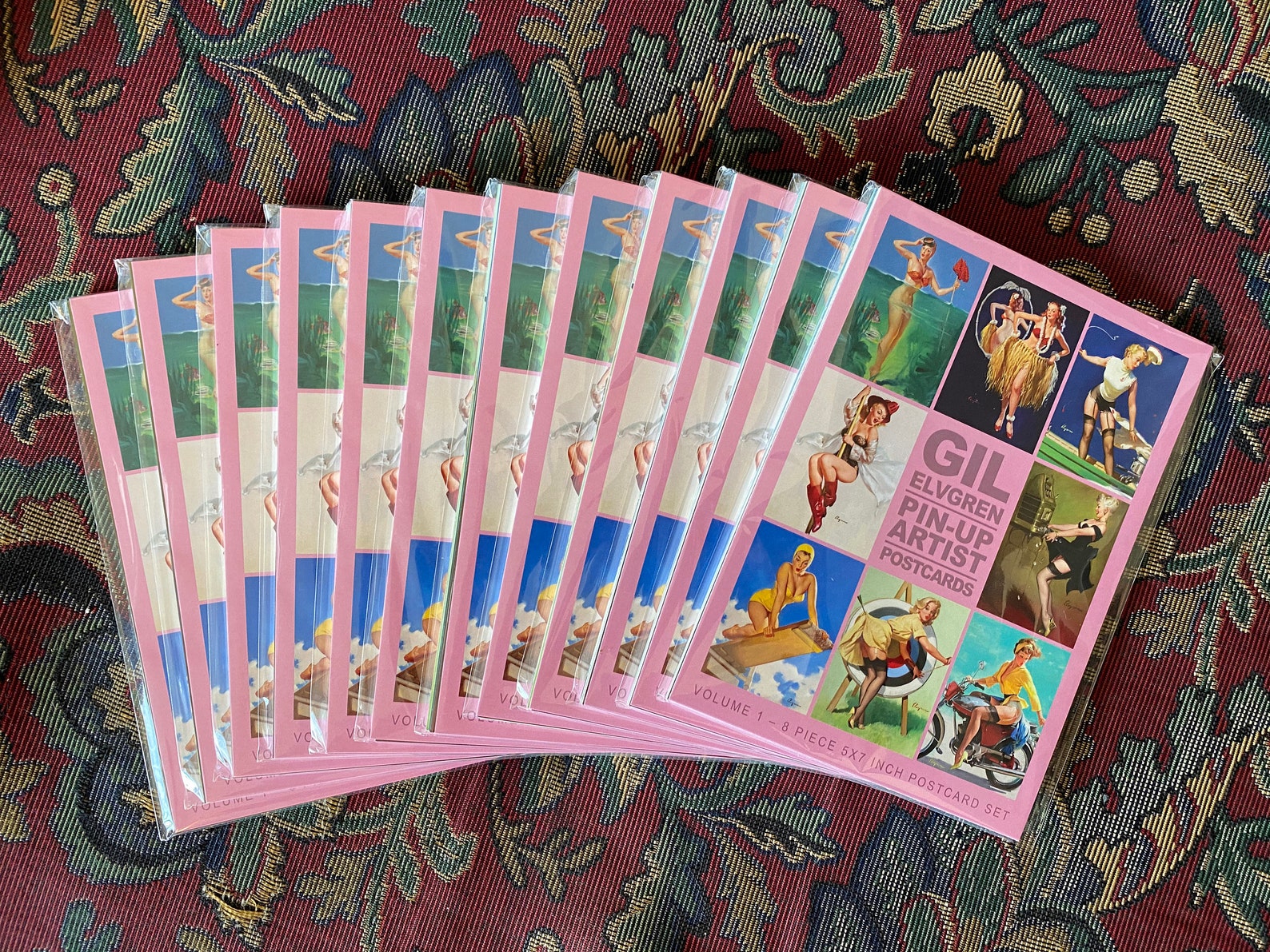 Gil Elvgren – Pinup Girls 8-piece 5"x7" Postcard Set [free First-class ...