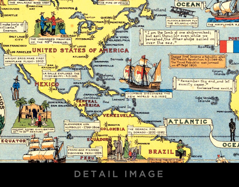 United Nations Map of the World 1947 40x30 Gallery-quality - Etsy