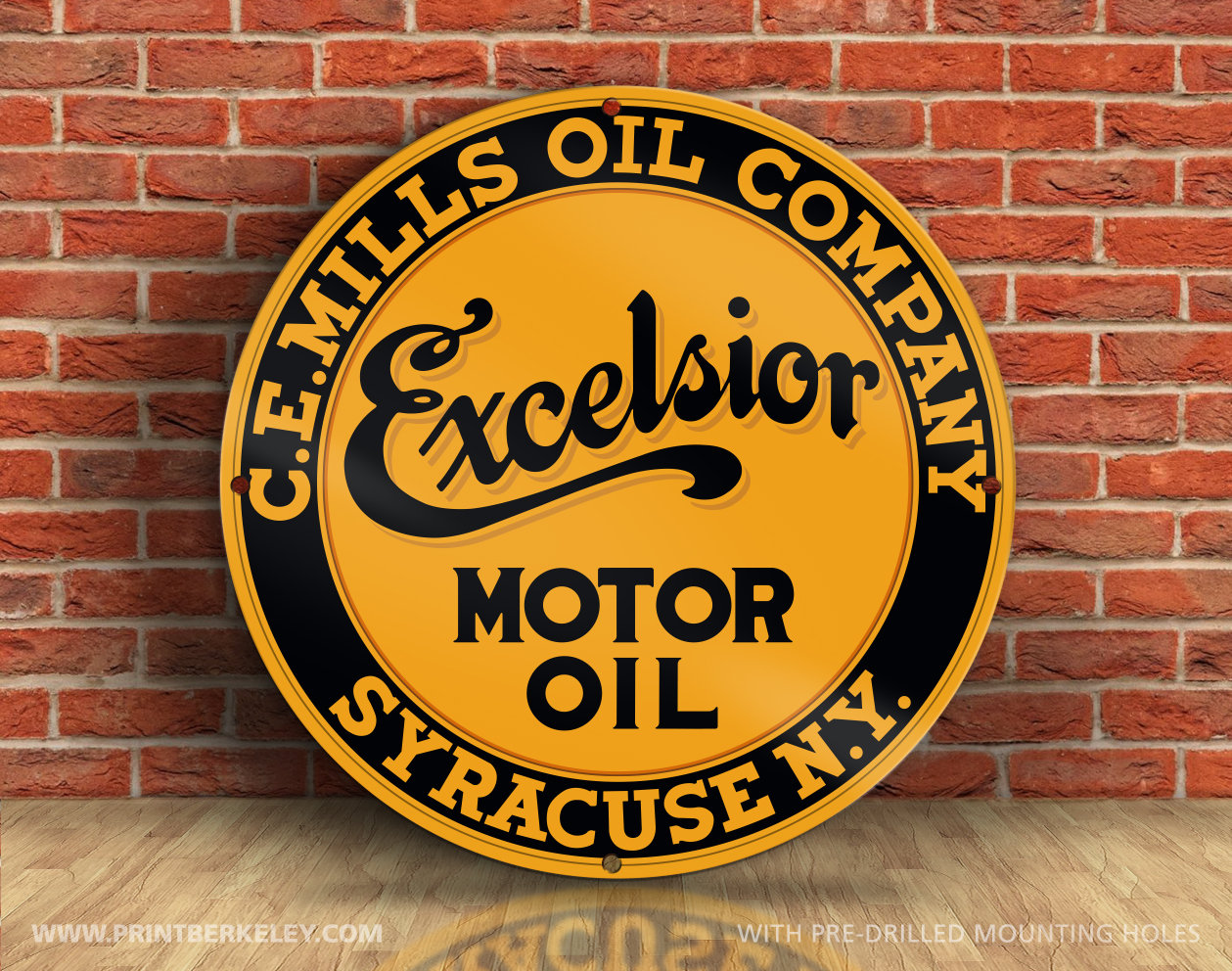 Excelsior Motor Oil CE Mills Oil Co. Petroliana Vintage | Etsy