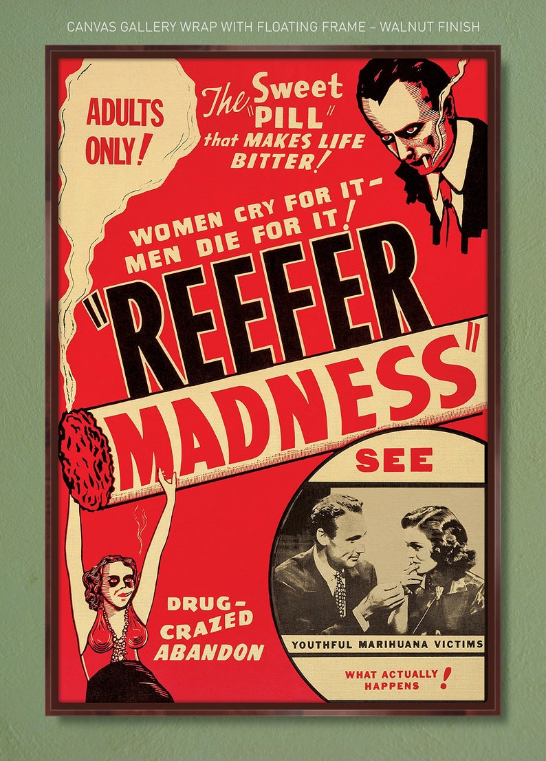 Reefer Madness 1936 Movie Poster 12x18 20x30 24x36 | Etsy