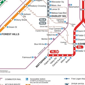 Boston T MBTA Massachusetts Bay Transportation Authority Rapid Transit ...