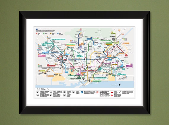 Barcelona Subway Map Barcelona Metro Map By Bappz