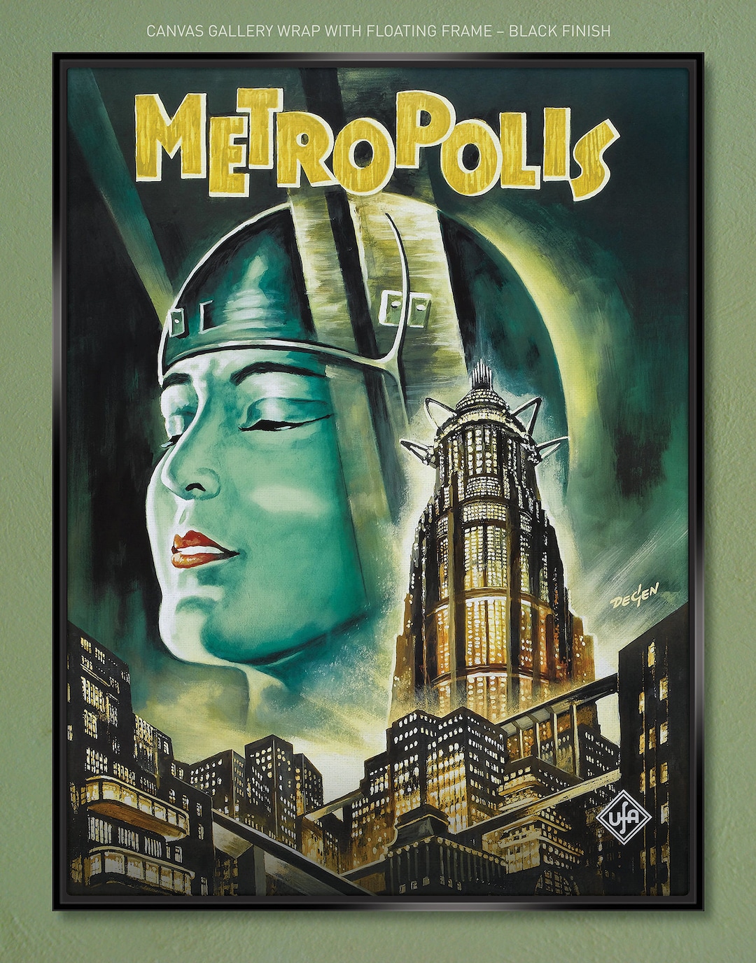 Metropolis (1927) Movie Poster (re-release 1986 Poster Design) by Kuty ...