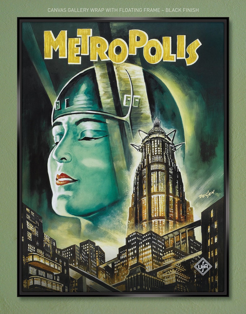 Metropolis 1927 Movie Poster re-release 1986 poster design | Etsy
