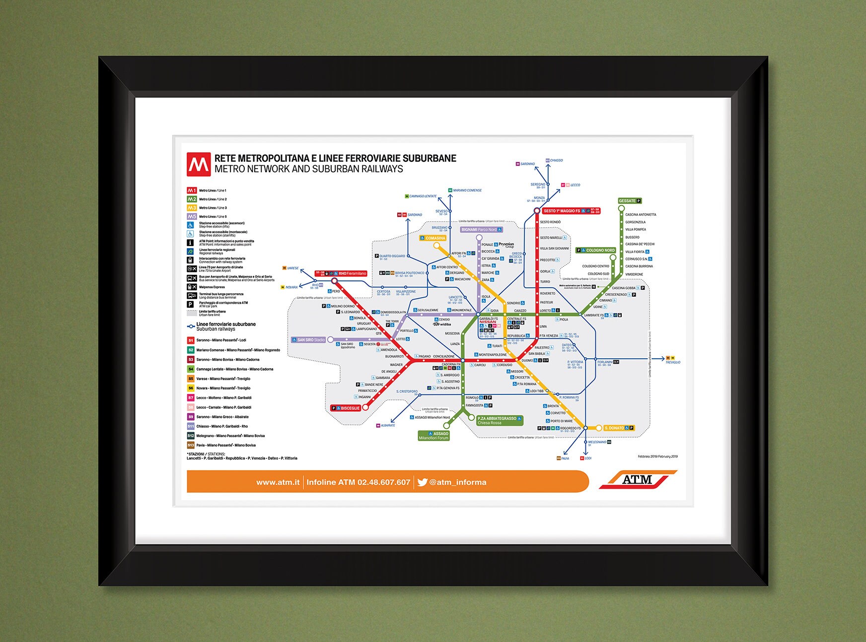 Milan Metro Plan Milan City Rail Map Square" Poster For Sale By Ansgar