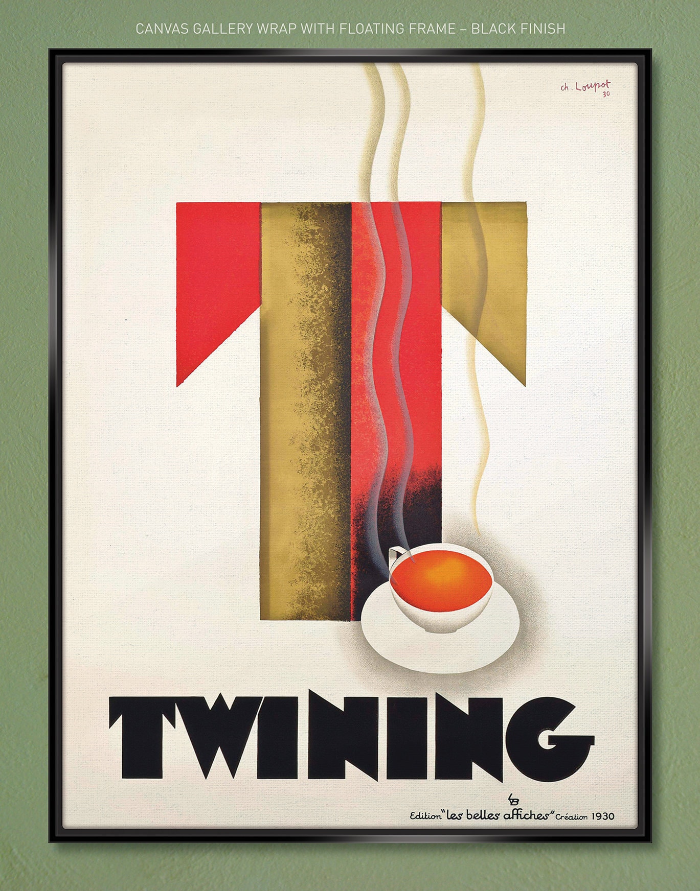 Twining Tea 1930 Charles Loupot 30x40 Gallery-Quality Canvas | Etsy