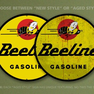 Beeline Gasoline – Petroliana Vintage Reproduction Gas Station Sign (23 ...
